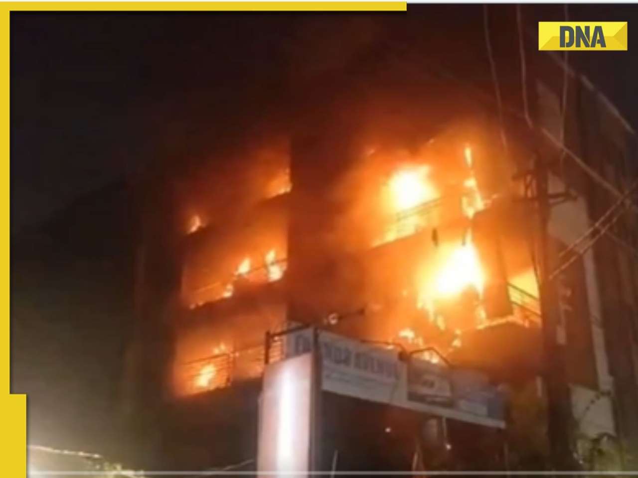 Massive fire erupts in multi-storey building in UP's Ghaziabad, 20 ...