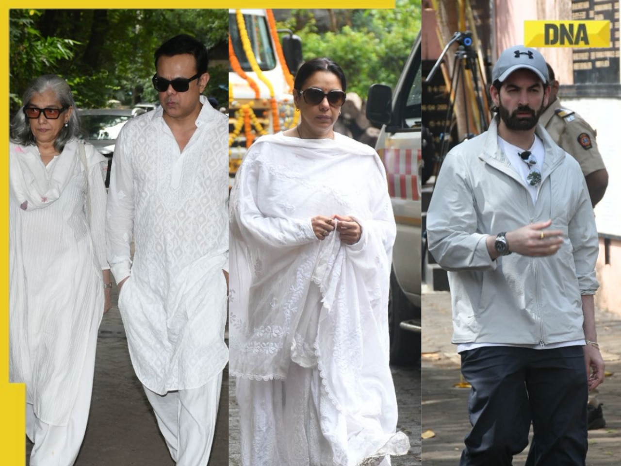 Satish Shah funeral: Rupali Ganguly, Dilip Joshi, Naseeruddin Shah bid ...