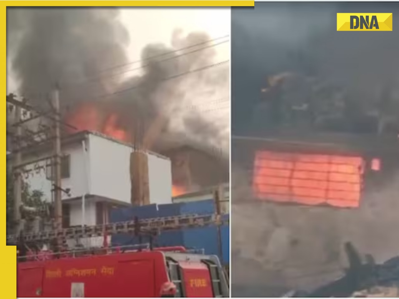 Massive fire breaks out at factory in Delhi's Wazirpur Industrial Area ...