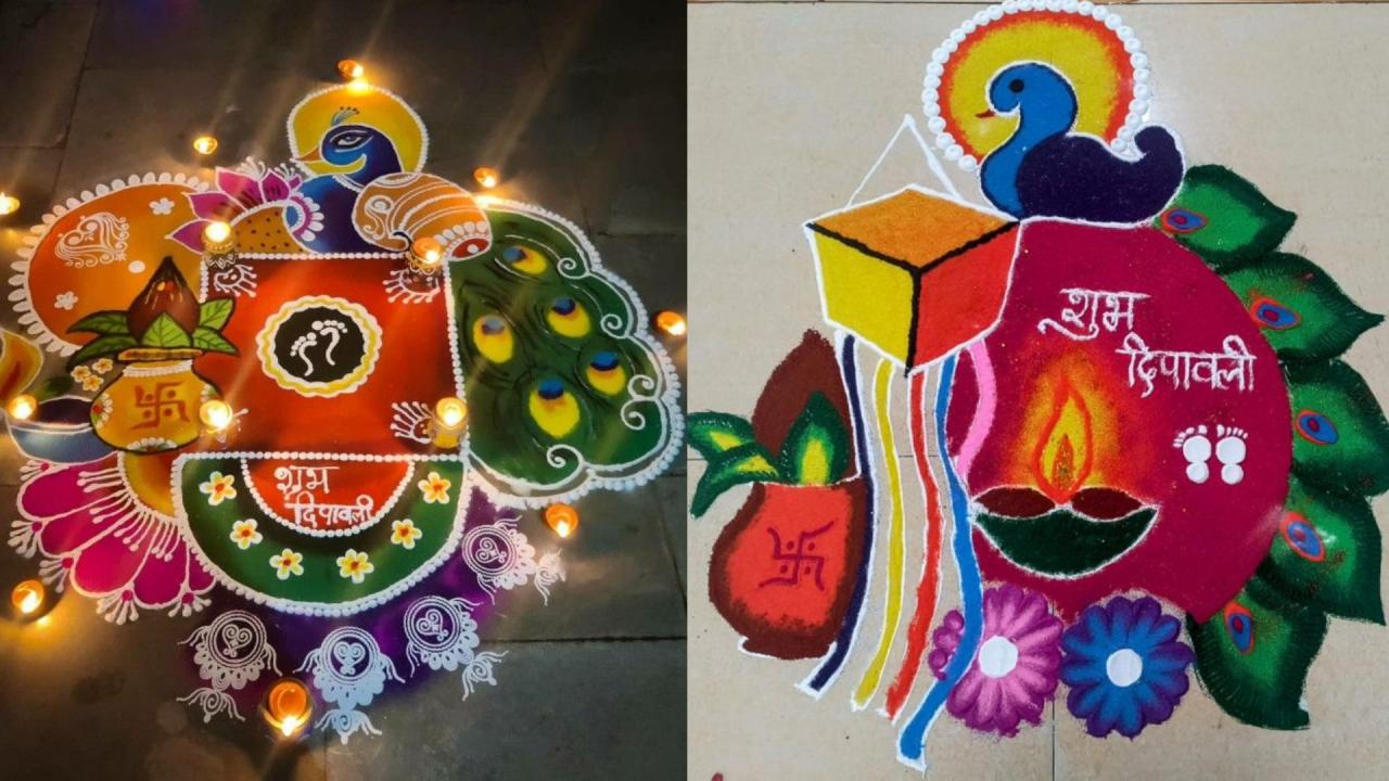 Dev Deepawali Rangoli Designs: घर के मुख्य द्वार व आंगन में बनाएं ये ...