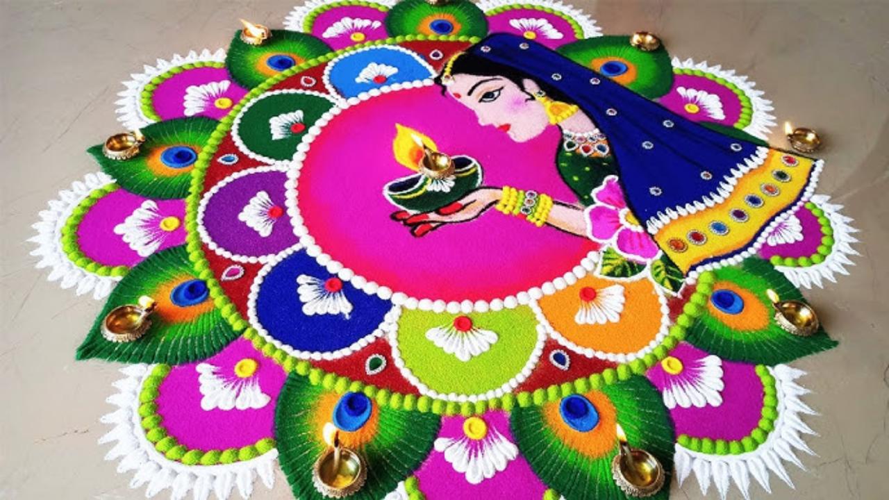 Dev Deepawali Rangoli Designs: घर के मुख्य द्वार व आंगन में बनाएं ये ...