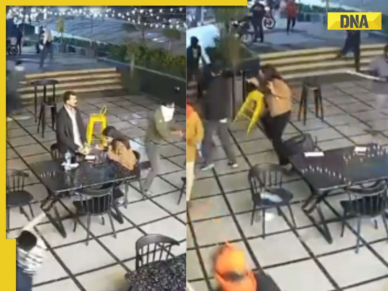CCTV footage shows 20 masked hooligans attacking newly opened café in ...
