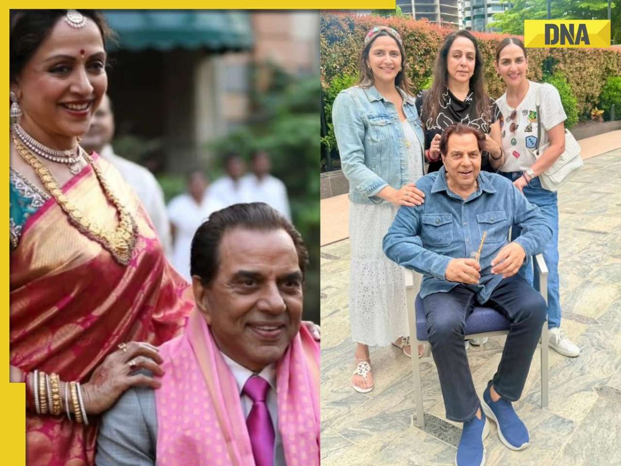 Hema Malini shares heartwarming moments with Dharmendra, daughters Isha ...