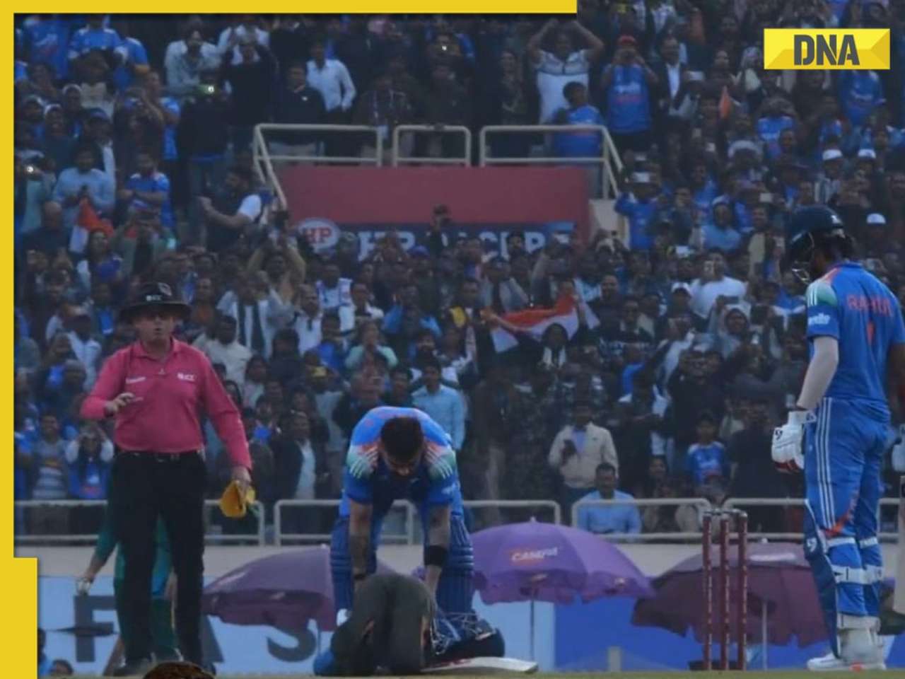 Watch: Virat Kohli fan breaches security, runs onto pitch to touch star ...