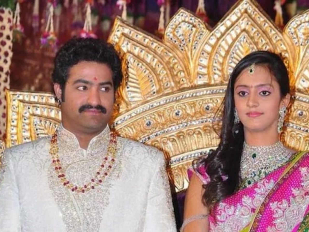 In pics: Jr NTR's Rs 100 crore wedding, attended by 3000 VIPs, 12000 fans, bride Lakshmi ...