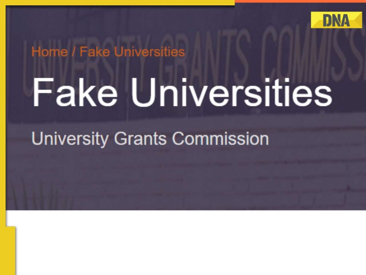 UGC Fake University list pdf 2025 News: Read Latest News and Live ...