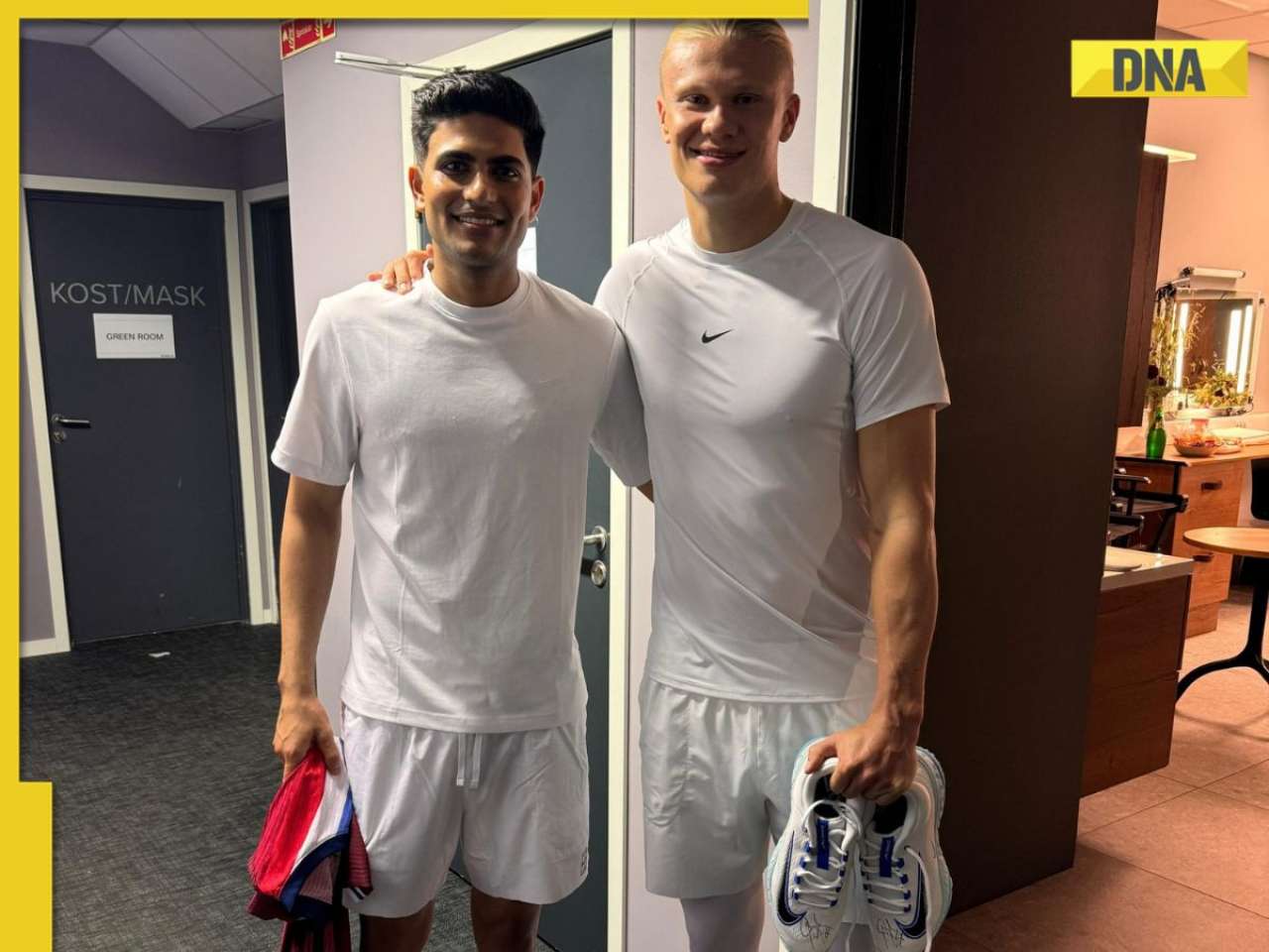 Shubman Gill meets Norwegian footballer Erling Haaland; India batter ...