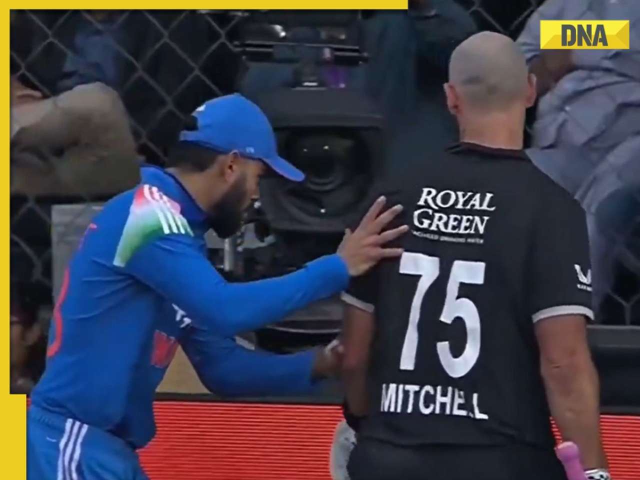 Watch: Virat Kohli's hilarious gesture with Daryl Mitchell goes viral ...