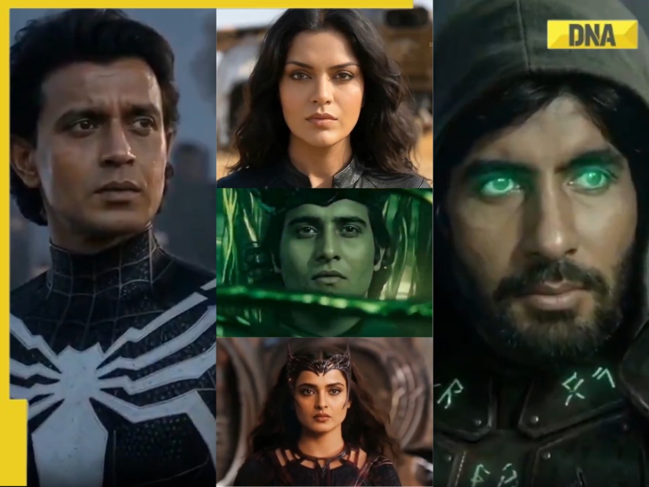 Amitabh Bachchan as Doctor Doom, Dharmendra as Captain America, Rekha ...