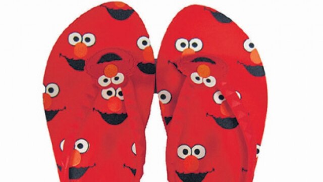 Colourful, funky flip-flops 'in' this season