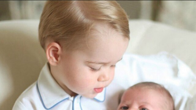 First official pictures of Princess Charlotte with brother Prince ...