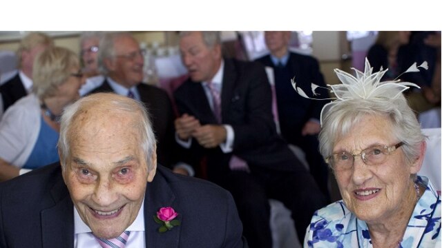 World's oldest couple tie the knot