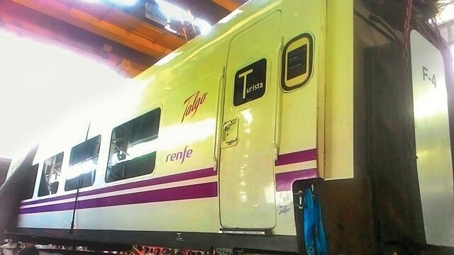 Talgo coaches filled to capacity clocked 180 kmph