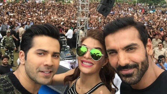 Watch: Here's how the 'Dishoom' cast made a grand entry in Noida!