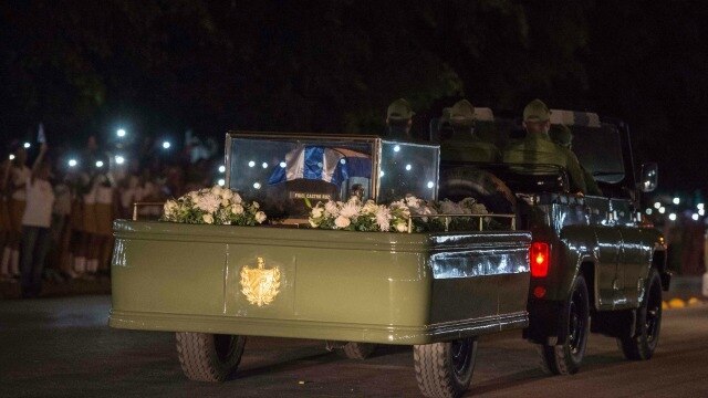 Cubans cheer Fidel Castro's ashes on last journey across island