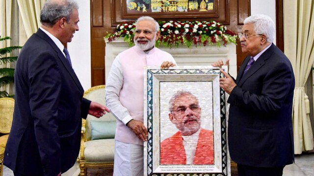 In Pics: PM Modi meets Palestine President Mahmoud Abbas
