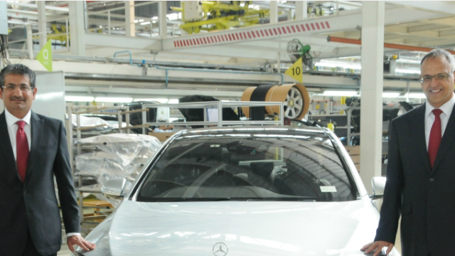 The first India made Mercedes Benz S-Class rolls out at its Pune plant