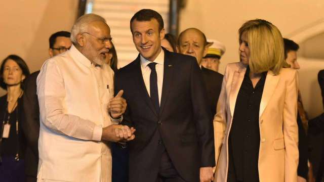 Narendra Modi, French President Emmanuel Macron take a 'Big Leap' in Delhi