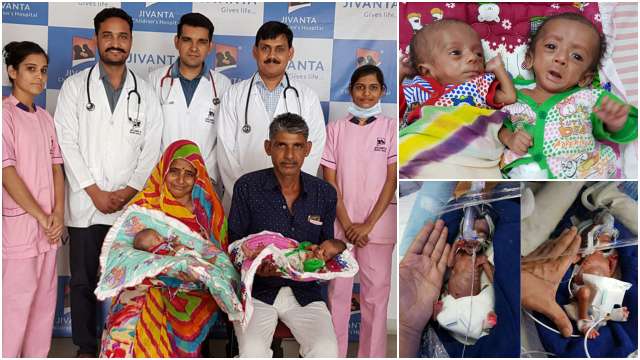 Smallest twins ever win 40-month survival battle in Udaipur