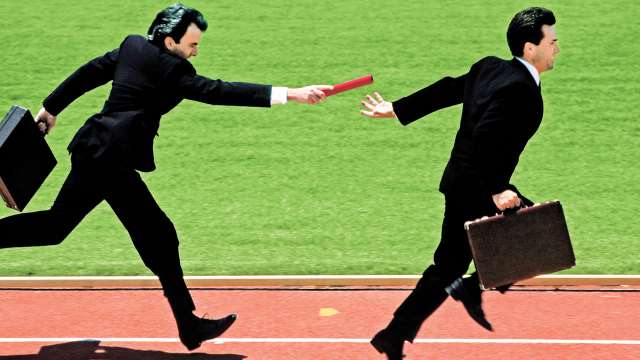 Handing over the baton