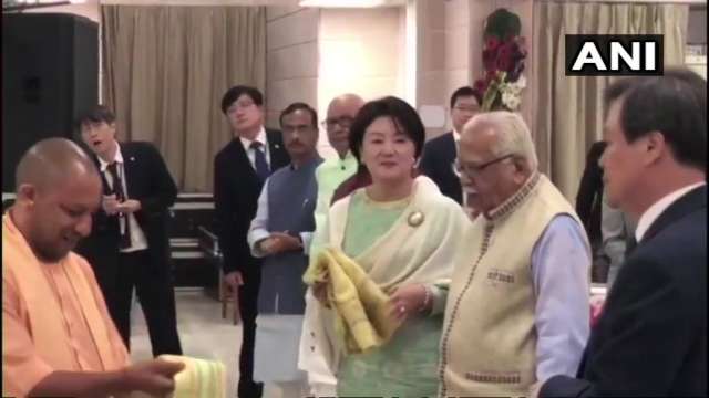South Korean First Lady visits Queen Heo Memorial in Ayodhya, welcomes ...