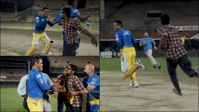 Dhoni's reaction to a chasing fan during practice shows why he is ...