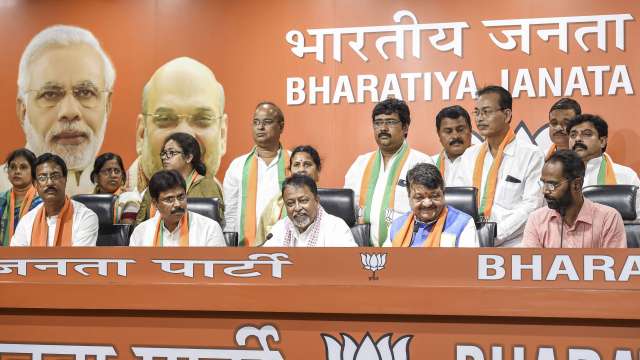 BJP workers protest over induction of TMC MLA into party