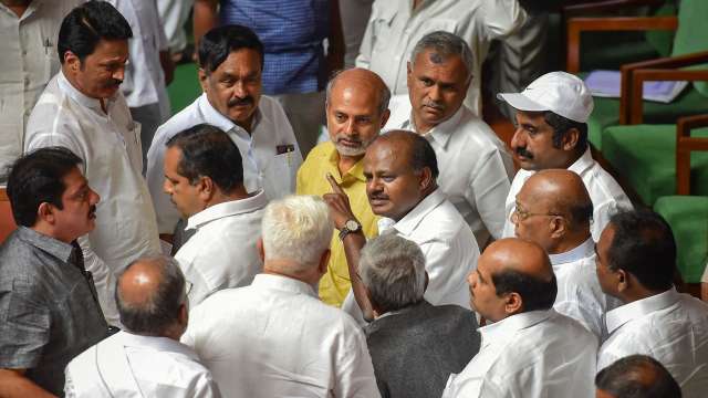 Relief for Karnataka coalition ahead of trust vote as rebel Congress ...