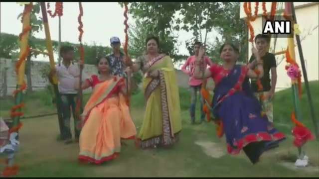 Hapur: Ladies celebrate Hariyali Teej with great pomp and show