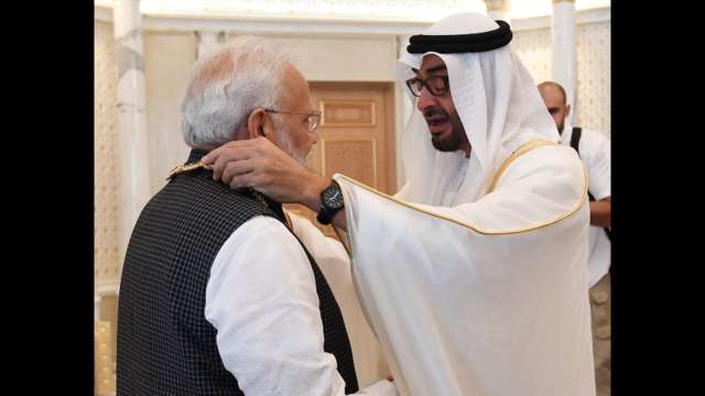 Modi in Gulf: Prime Minister receives UAE's highest civilian award ...