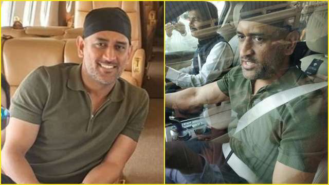 Watch: Lt Colonel MS Dhoni spotted at Jaipur Airport in a new look