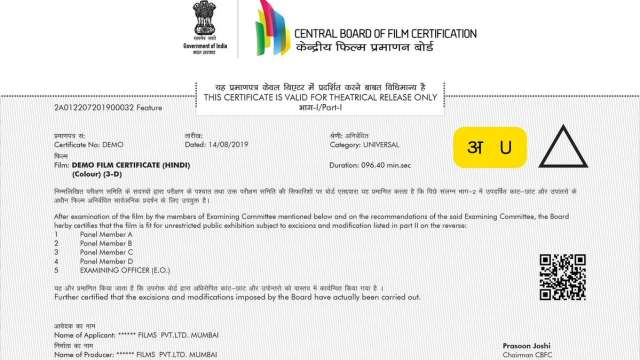 CBFC gets new logo, certificate design