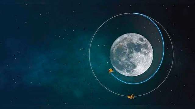 Lander splits from orbiter, 2 more stunts to go