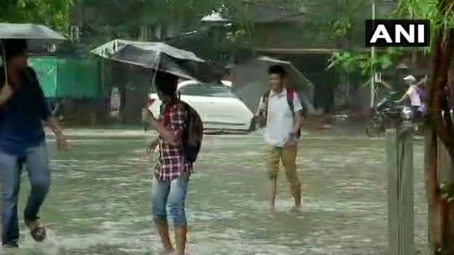 Mumbai: IMD issues heavy rainfall warning, waterlogging in Sion, Gandhi Market