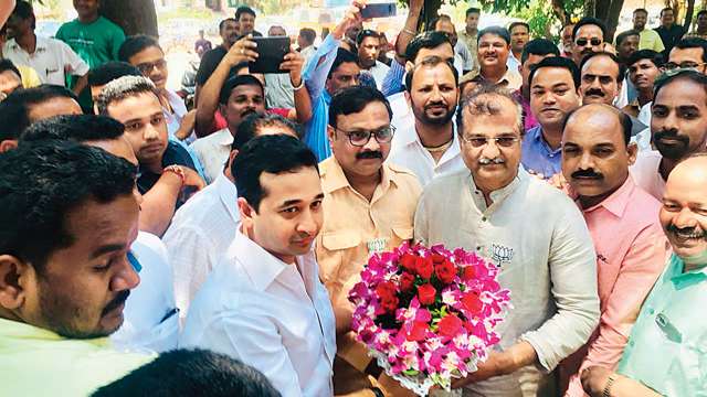 Narayan Rane's son Nitesh joins BJP, to file nomination from Kankavali