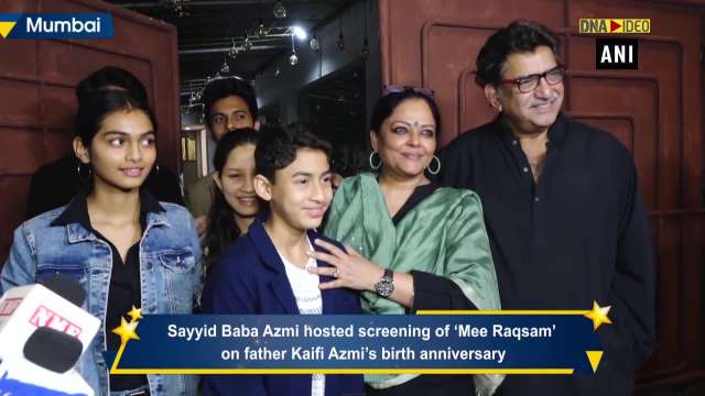 Baba Azmi hosts screening of 'Mee Raqsam' on father Kaifi Azmi's birth ...
