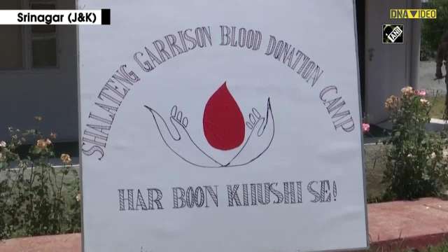 Amid COVID-19 crisis, Army jawans donate blood in Srinagar