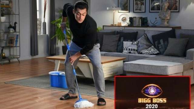 Viral Photo: Salman Khan mops the floor of 'Bigg Boss 2020' in new ...