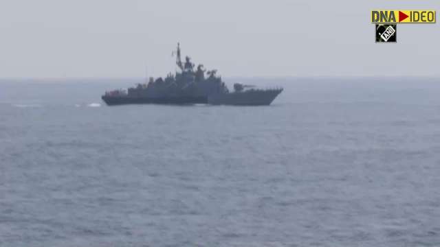 Watch: Anti-ship missile launched from INS Prabal hits target with ...