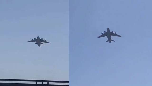 Shocking! Video shows two people falling off aircraft mid-air in ...