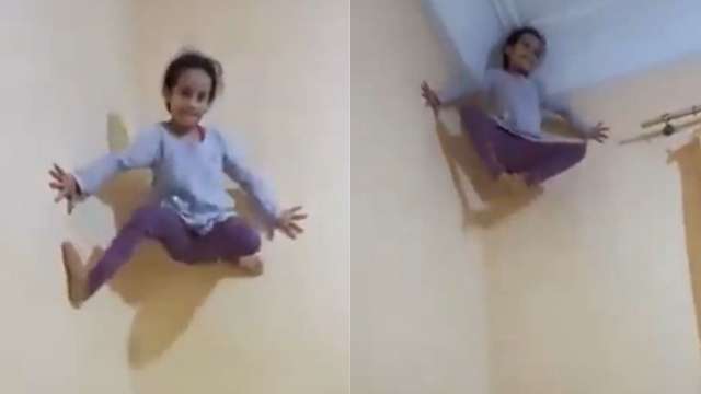 'Spidergirl': 5-year-old climbs wall like Spiderman, netizens are ...