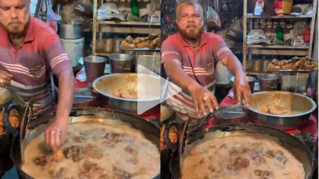 WATCH: Man pulls out fried chicken from piping hot oil with bare hands ...