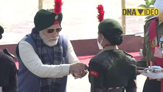 NCC Rally: Cadets receive medals, batons from PM Modi