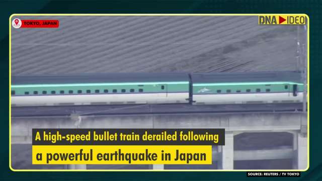 Terrifying! Bullet Train Derails After Earthquake In Japan