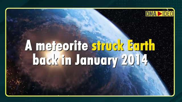 In 2014, an alien space rock hit Earth after travelling through space ...