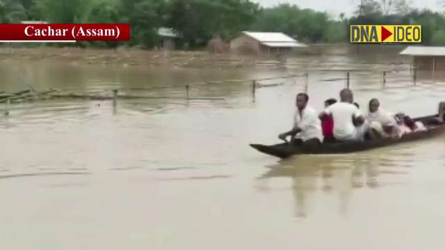 Assam: Flood situation becomes grim in Cachar district, thousands affected