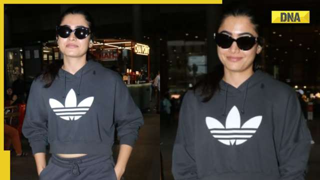 Pushpa star Rashmika Mandanna does the Saami Saami step for paparazzi ...