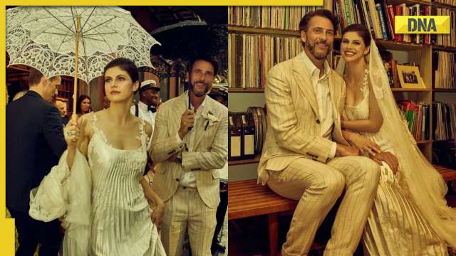 In pics: Alexandra Daddario ties the knot with producer Andrew Form in ...