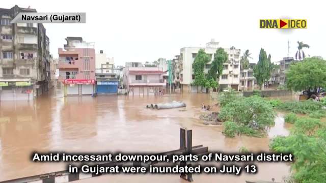 Gujarat Rain: Parts of Navsari district submerged in flash flood