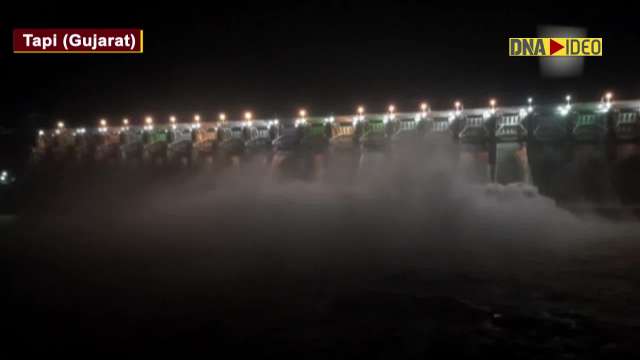 Gujarat rains: 60,000 cusecs of water released from Ukai dam in Tapi River